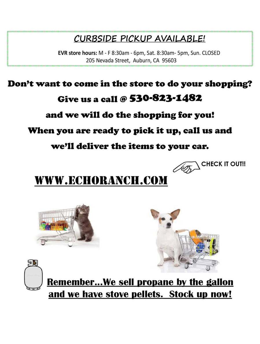 Echo Valley Ranch, your hay, feed & pet supply store!